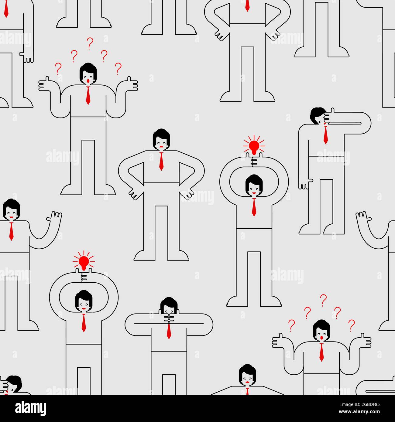 Office worker pattern seamless. Businessman background. vector texture Stock Vector Image & Art ...