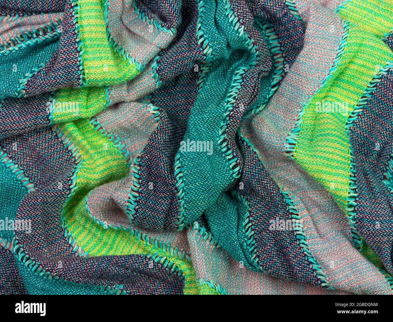 Cyan knitwear texture hi-res stock photography and images - Alamy