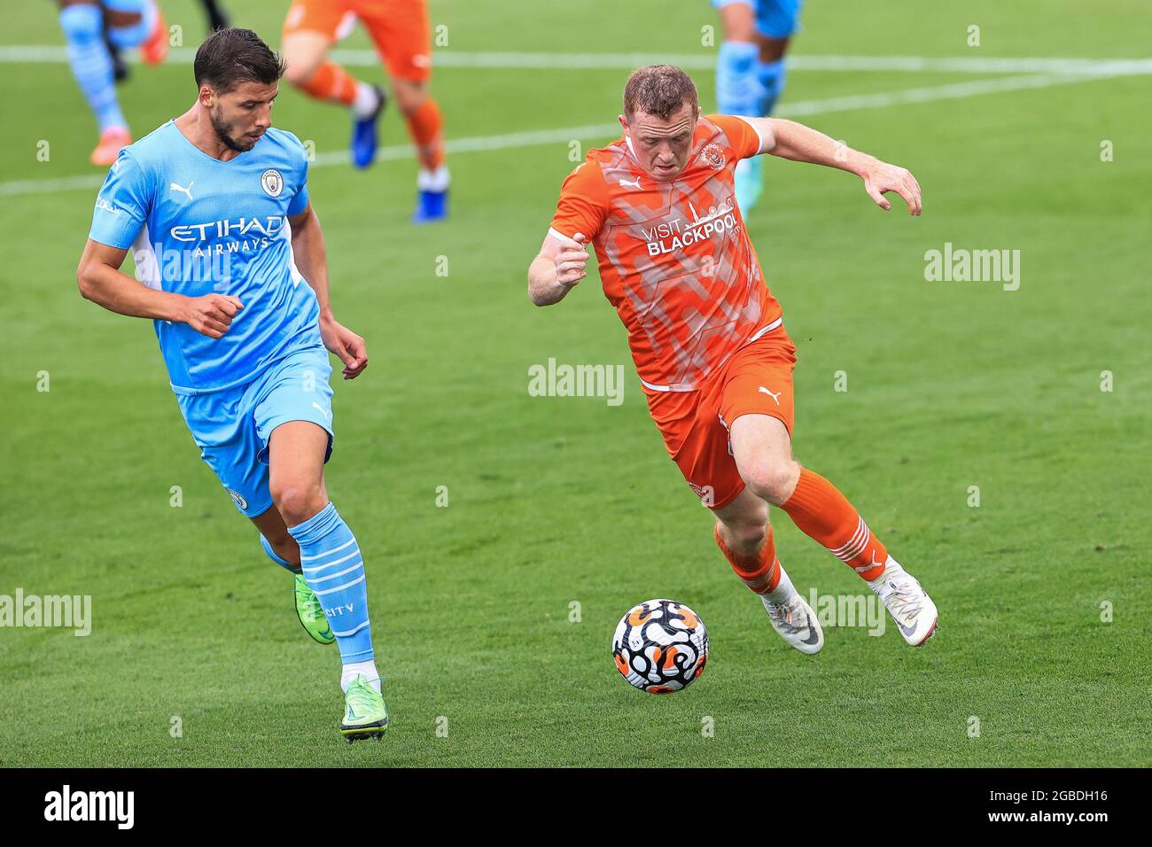 Shayne Lavery of Blackpool in action during the game Stock Photo - Alamy