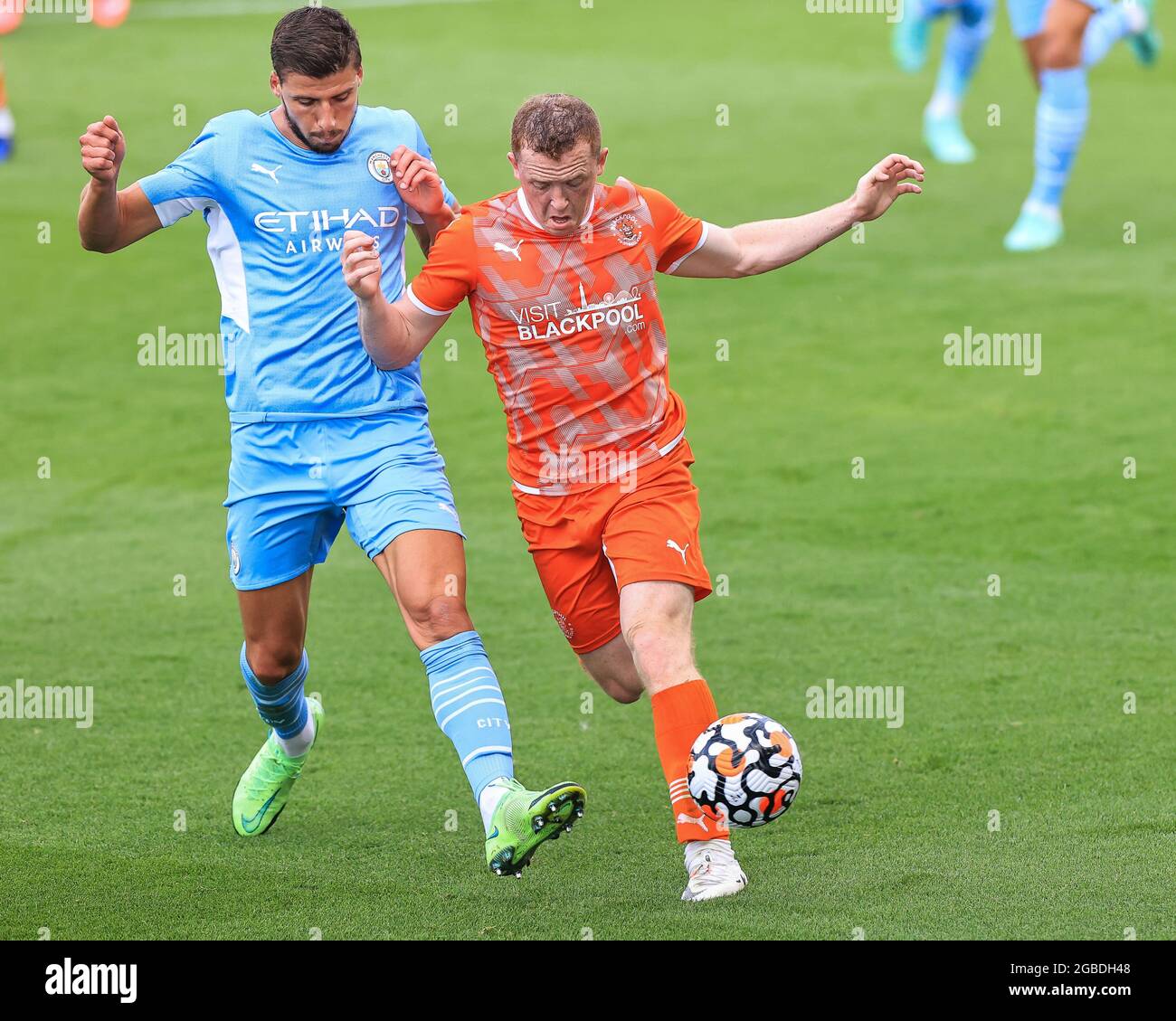 Shayne Lavery of Blackpool in action during the game Stock Photo - Alamy