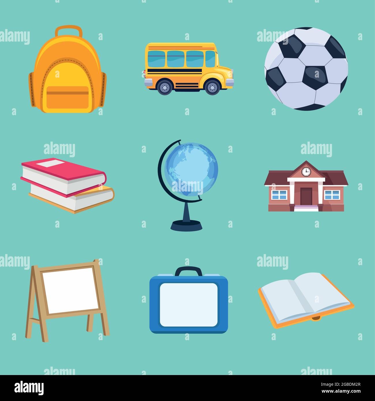 Nine books Stock Vector Images - Alamy