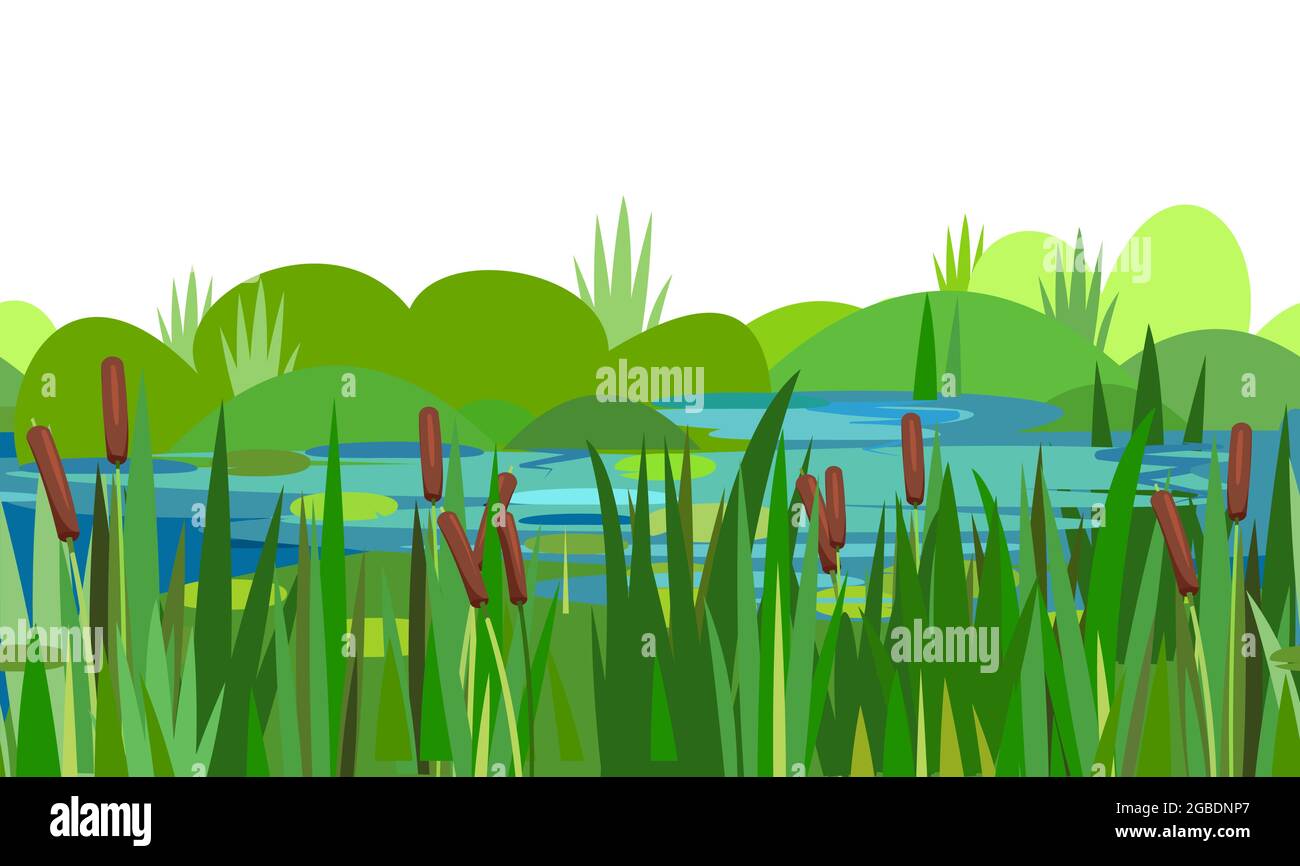 Reed water wetland Stock Vector Images - Alamy