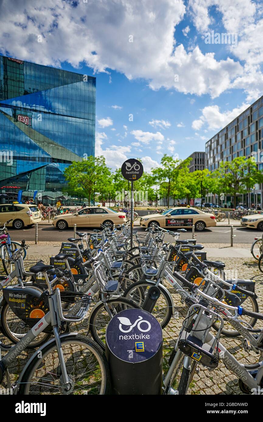 Berlin, Germany - July 29, 2021: City bikes for rent in downtown Berlin ...