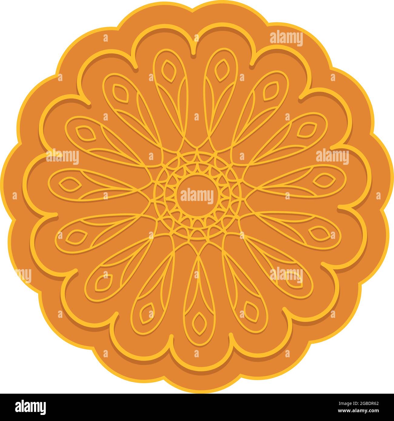 golden moon cake Stock Vector Image & Art - Alamy