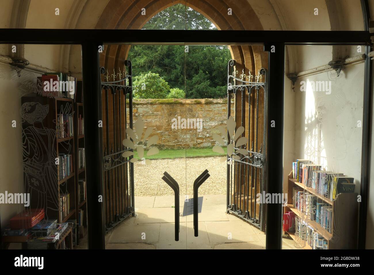 Side entrance to church for Diana Spencer princess of Wales locals say ...