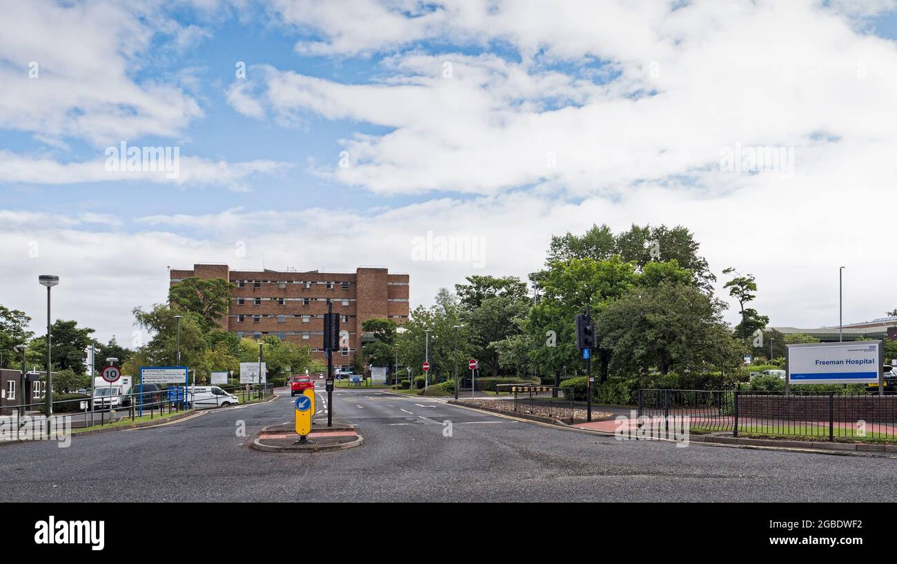 Entrance to the Freeman Hospital in Newcastle upon Tyne, UK Stock Photo ...