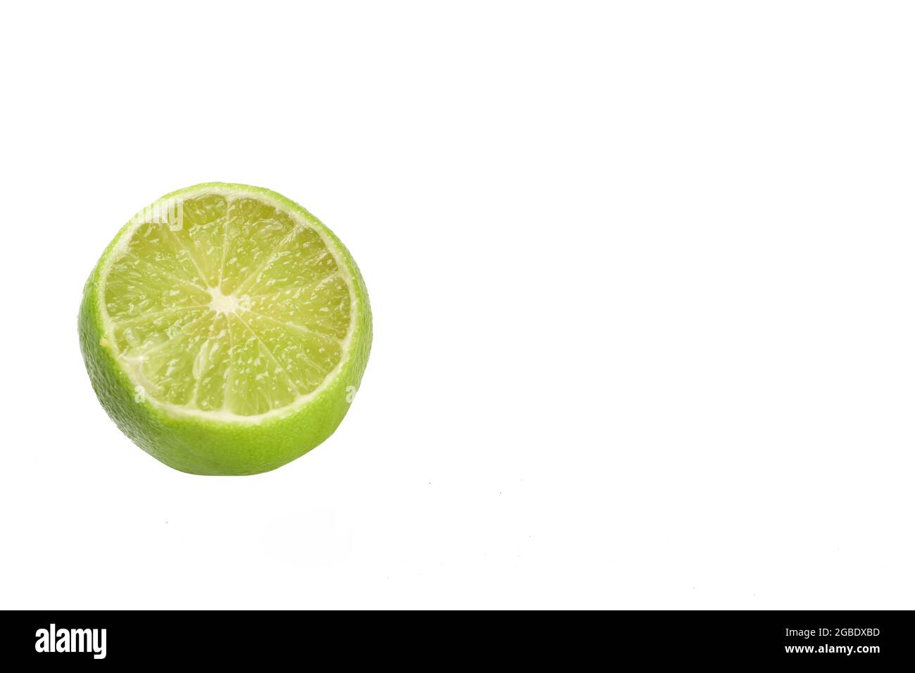 Half Sliced Lemon Isolated On White Background With Clipping Path Stock ...