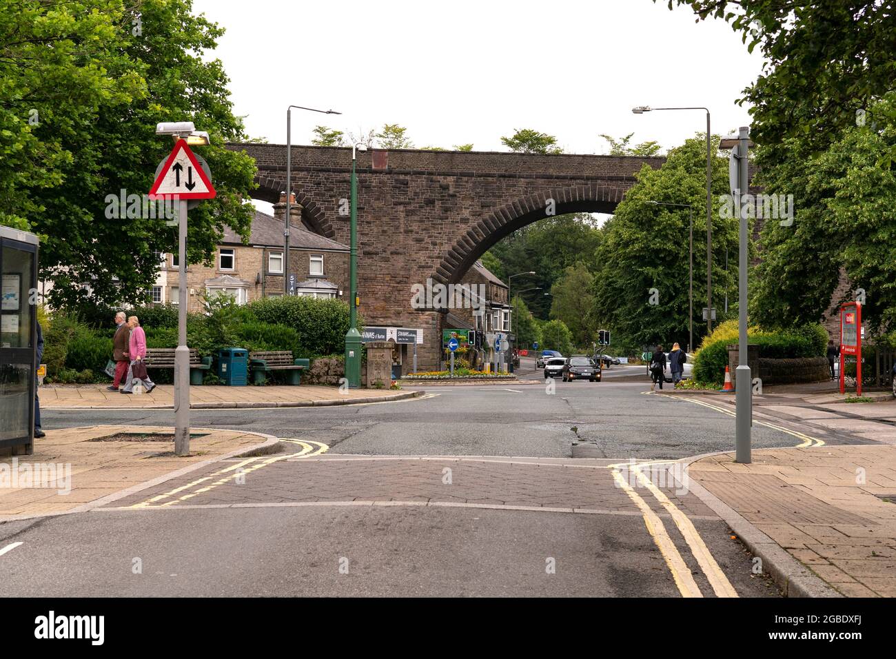 Arched railway viaduct in Buxton, Derbyshire, UK Stock Photo - Alamy