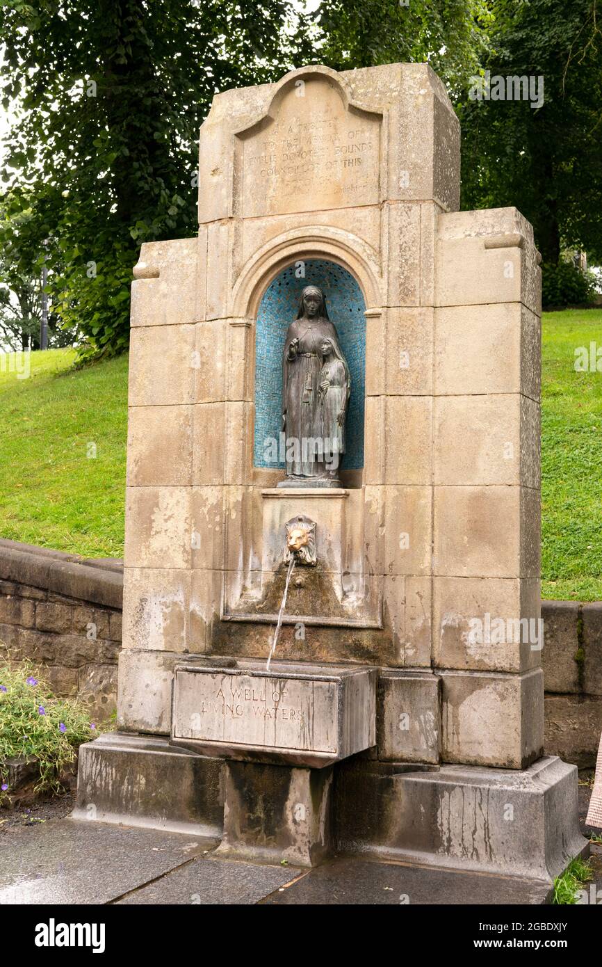 Ancient spring water fountain in Buxton, Derbyshire Stock Photo - Alamy