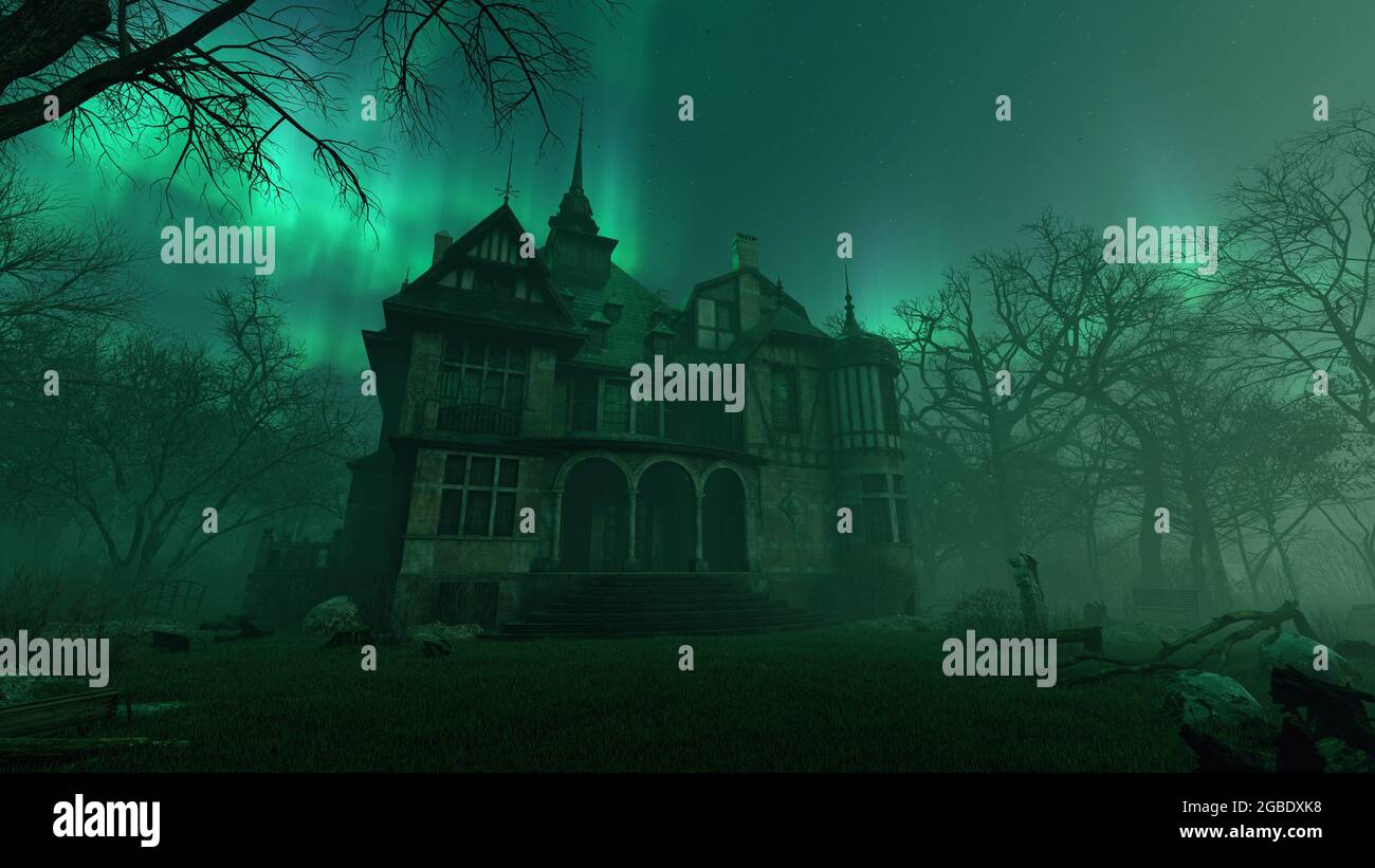 Old mansion night hi-res stock photography and images - Alamy
