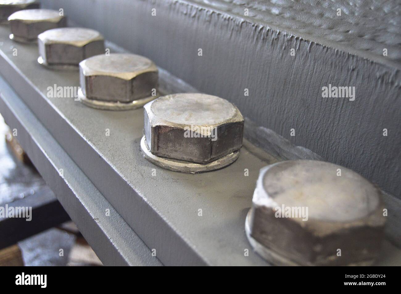 A factory in large bolts and close up shoot, big bolts Stock Photo - Alamy