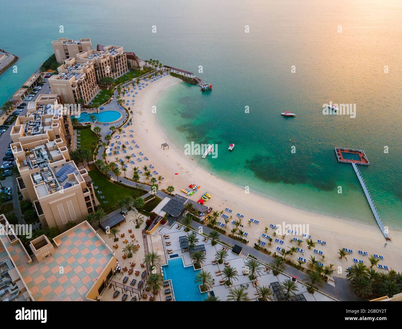 Marjan Island seafront reclaimed land artificial island in emirate of ...