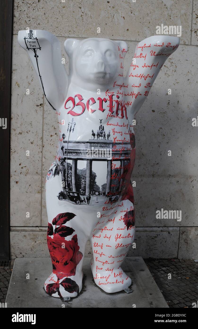Berlin / Germany / 05 March 2019/Berlin bear symbol stands in German ...
