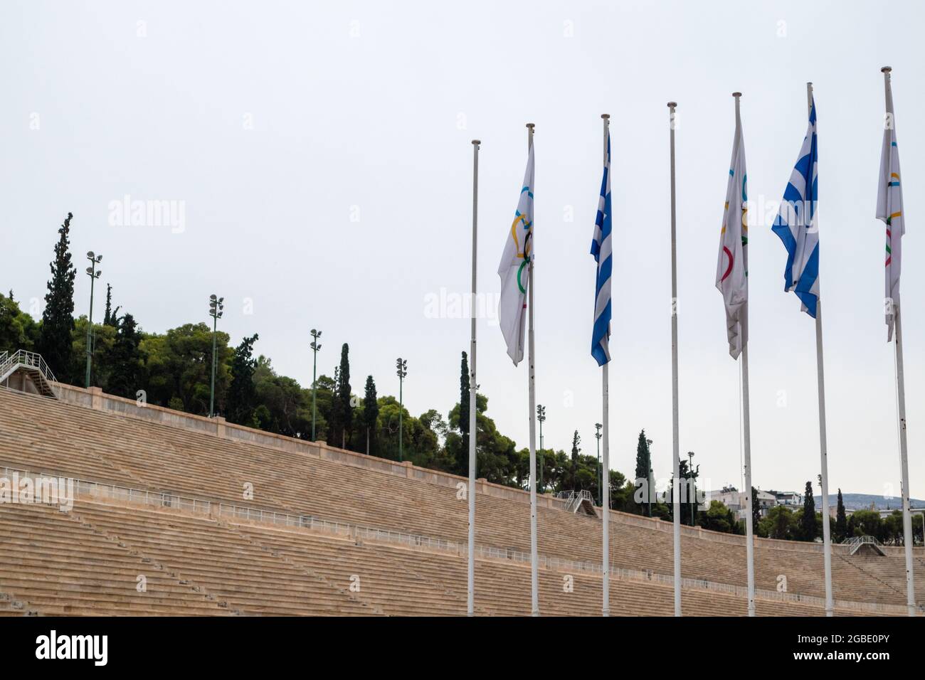 Panathenaic Stadium world's only white marble stadium tribunes, modern ...
