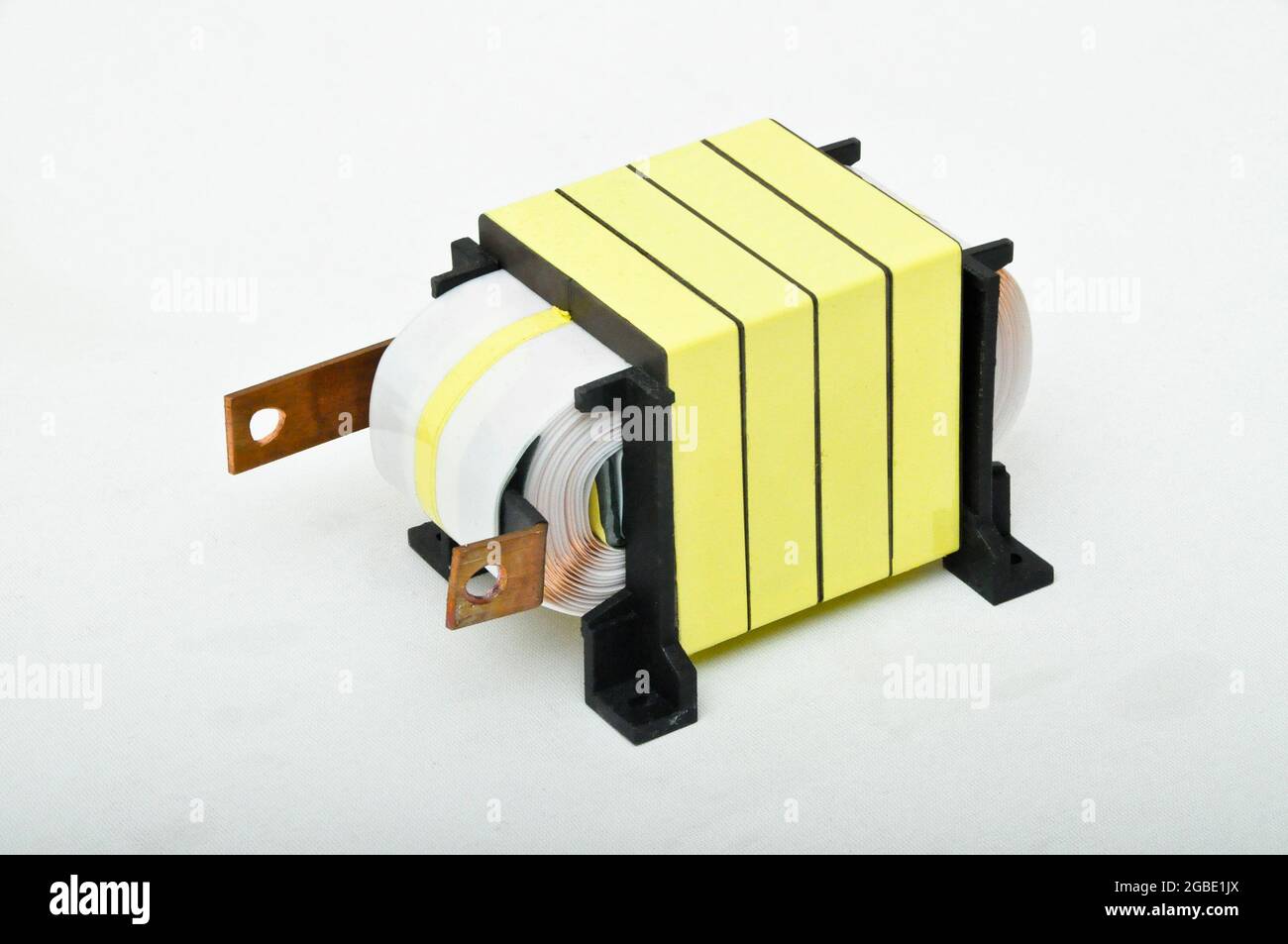 Transformer copper wire coil isolated on a white background Stock Photo ...