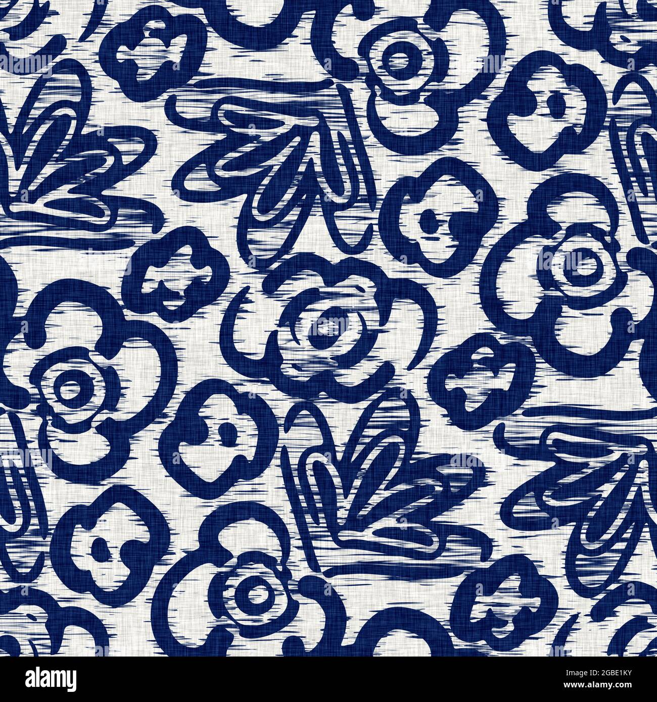 Blue Kimono Fabric Texture