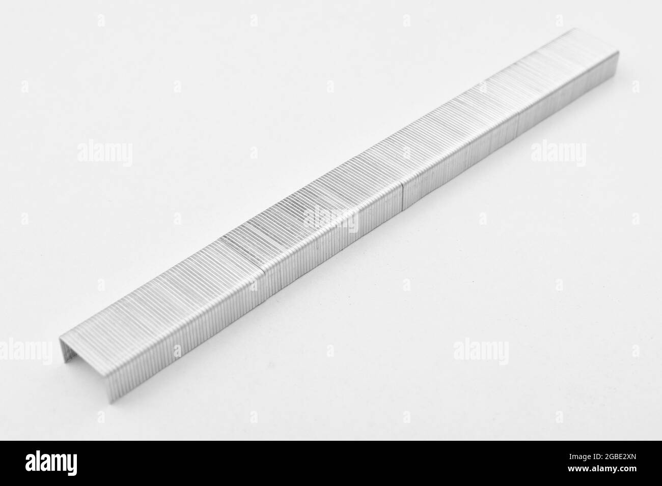 Stapler Pins Isolated On White Background Stock Photo - Alamy