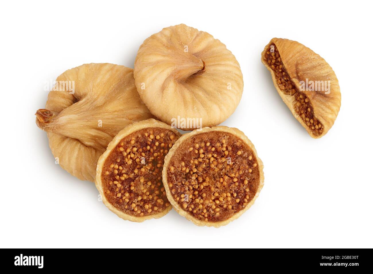 dried fig isolated on white background with clipping path and full ...