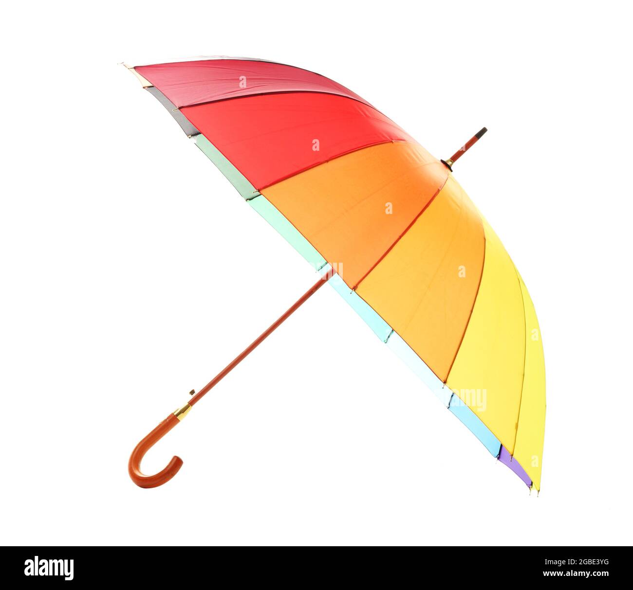 colorful umbrella, isolated on white Stock Photo - Alamy