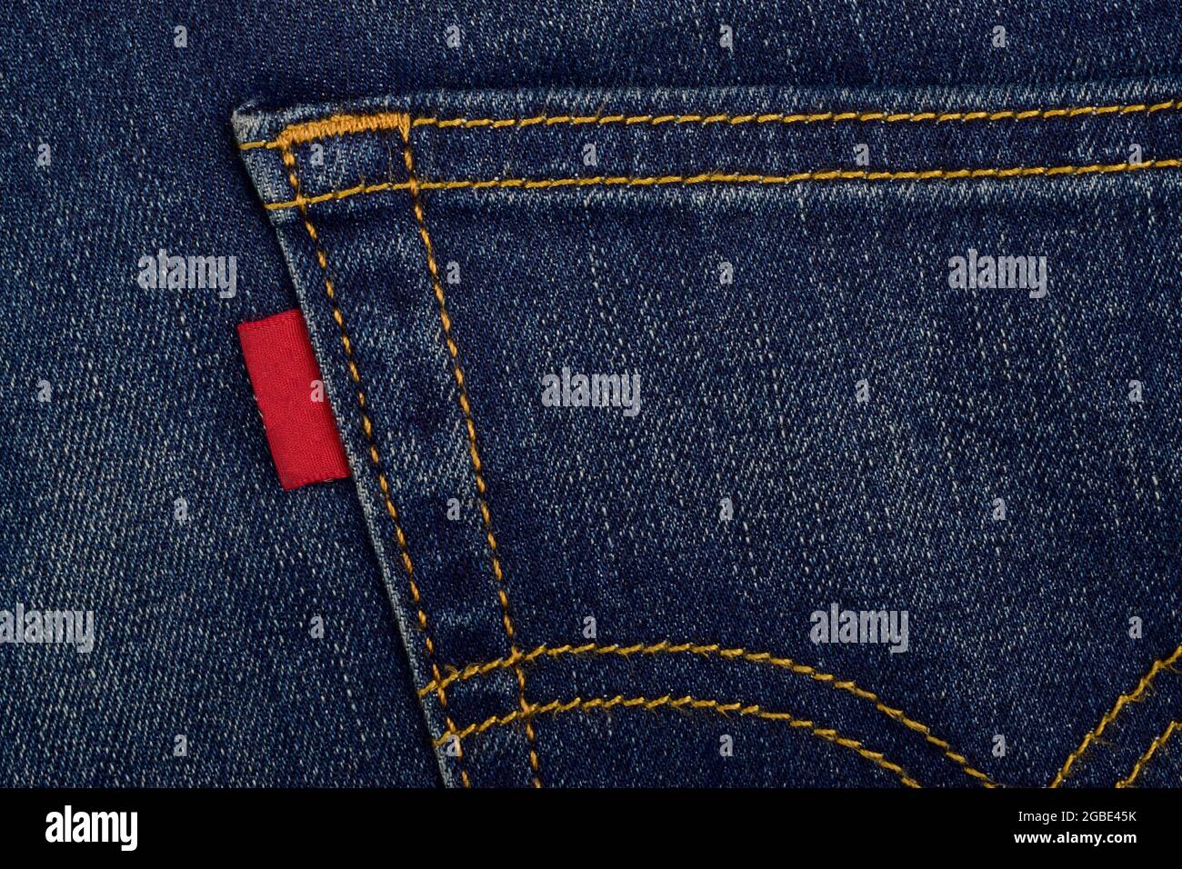 Label on jeans hi-res stock photography and images - Alamy