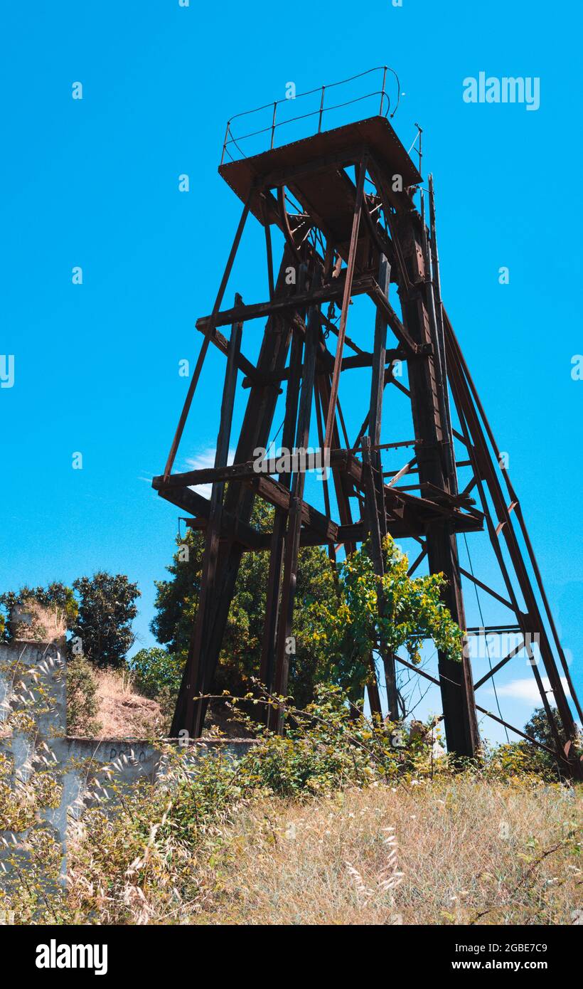 View at a coal tower in daylight Stock Photo - Alamy