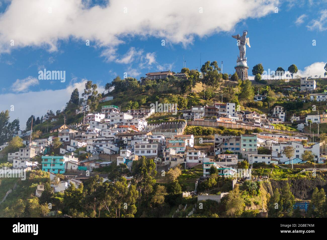 El Panecillo hill in Quito, Ecuador Stock Photo - Alamy