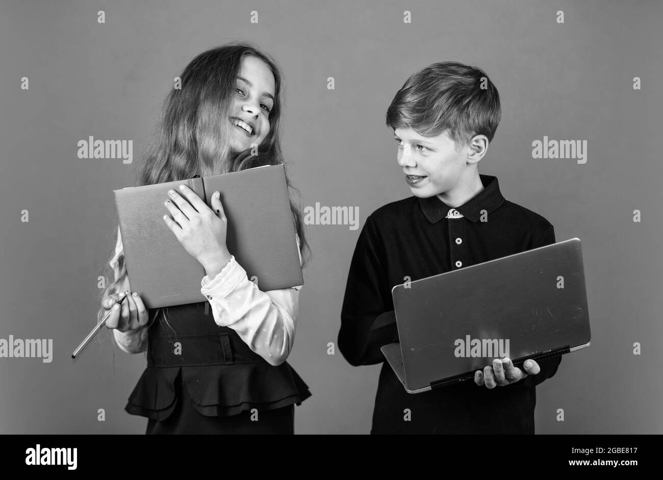 Child using pc. Life online. Social networks and blog. Modern ...