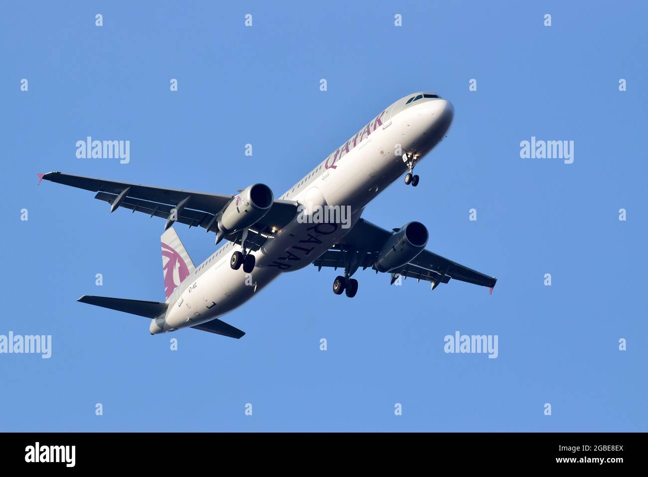 Qatar Airways (is the state-owned flag carrier of Qatar), airplane ...