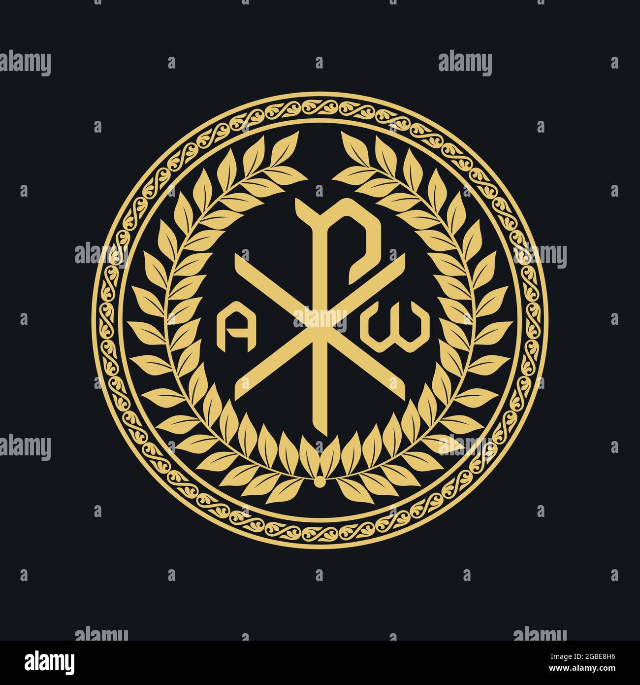 Alpha and omega symbols Stock Vector Images - Alamy