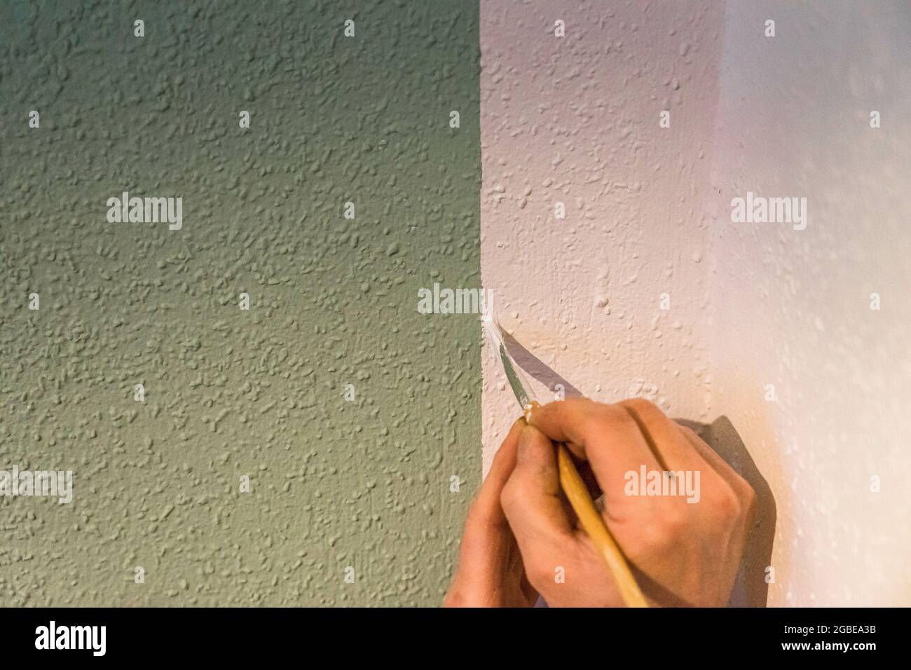 Man painting walls home hi-res stock photography and images - Alamy