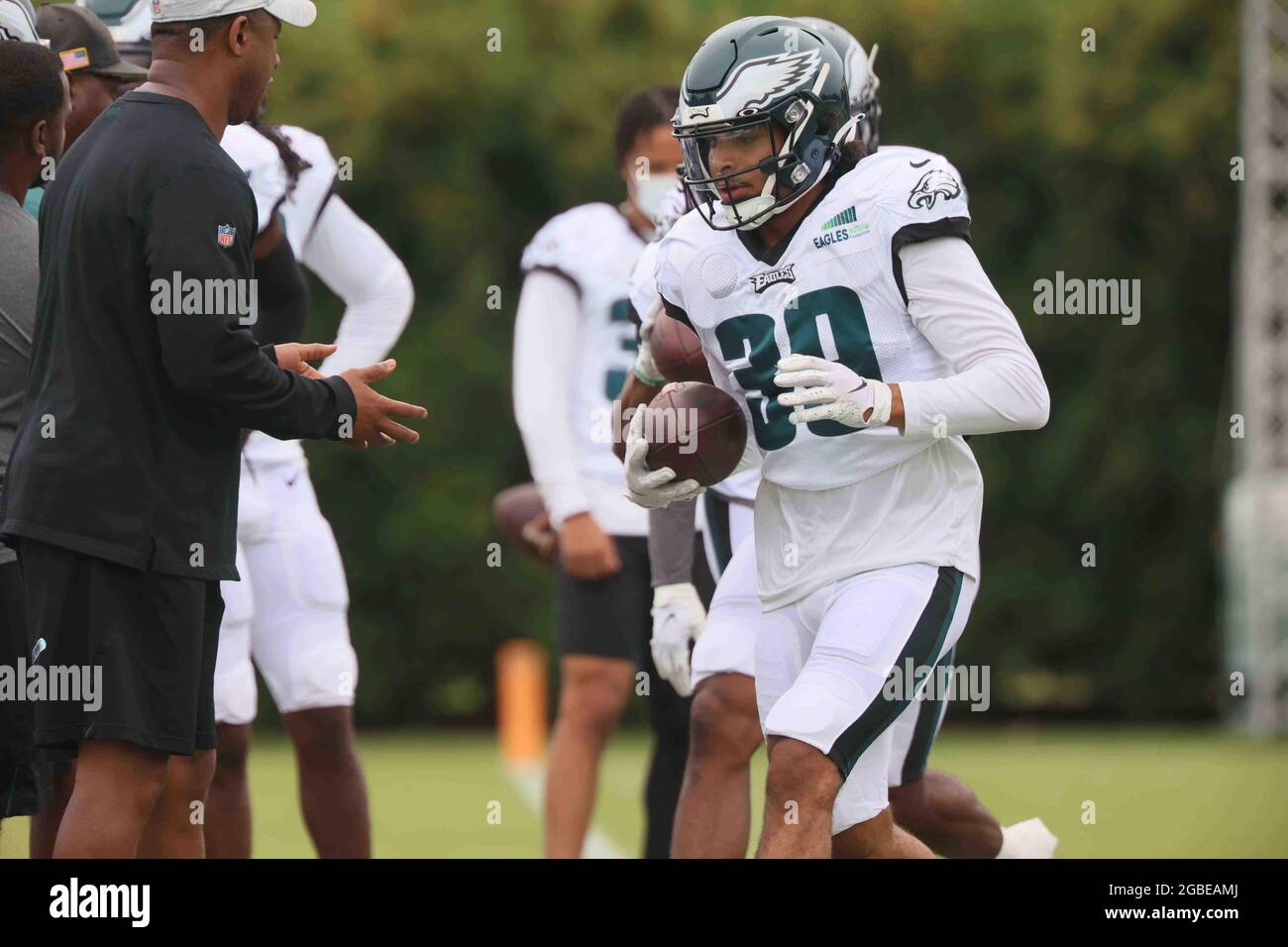 Philadelphia, PA, USA. 3rd Aug, 2021. Philadelphia Eagles Safety ELIJAH ...