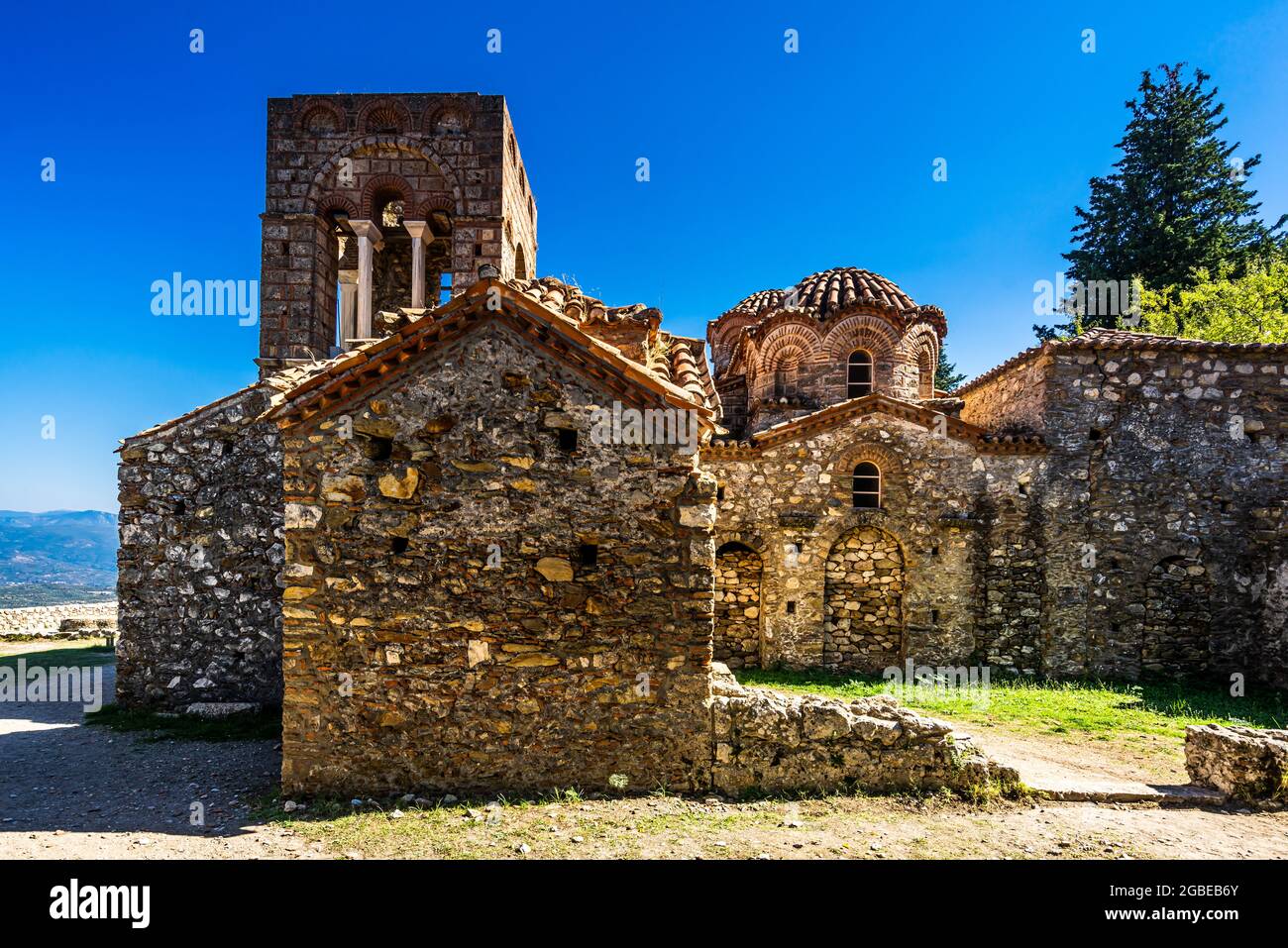 Medieval Mystras Monastery in Greece Stock Photo - Alamy