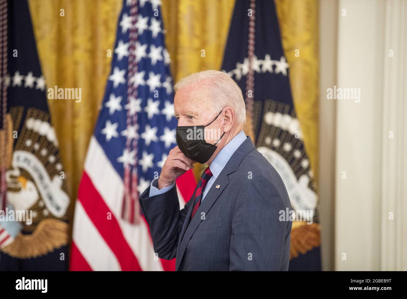 US President Joe Biden delivers remarks on the efforts to get more ...