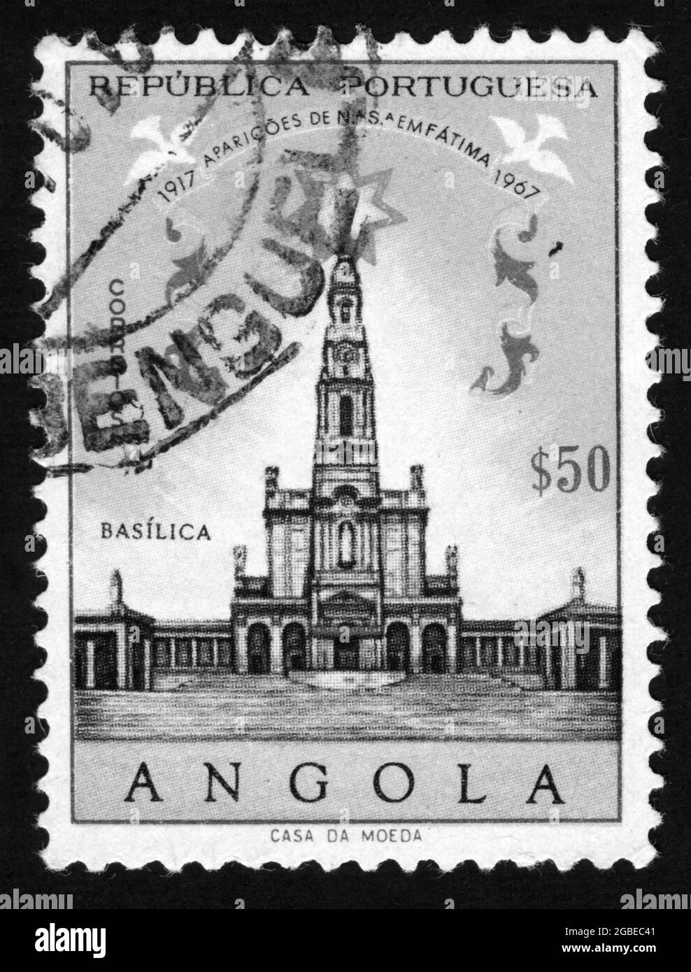 Angola stamp Black and White Stock Photos & Images - Alamy