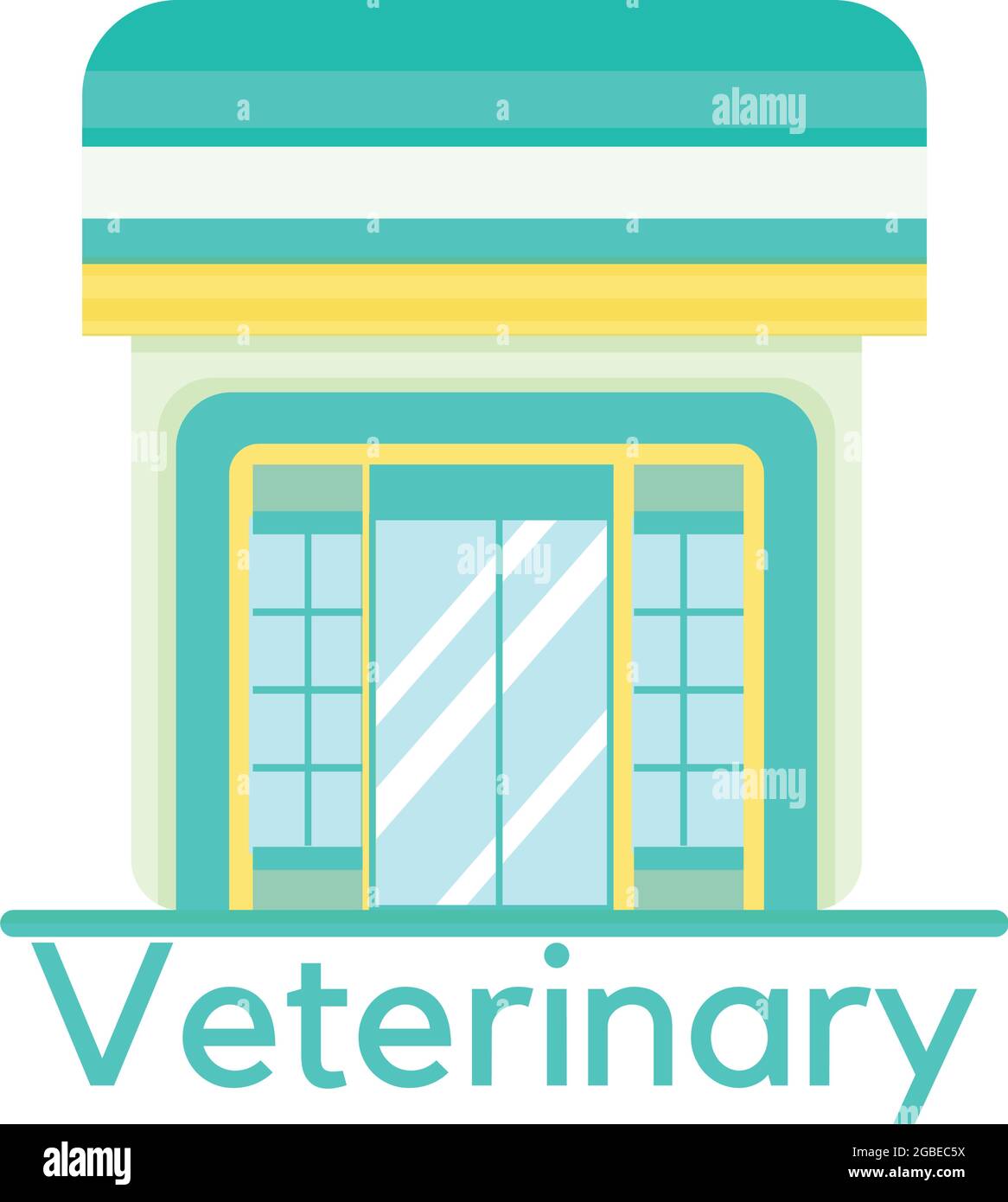 Isolated flat veterinary shop ICON Stock Vector Image & Art - Alamy