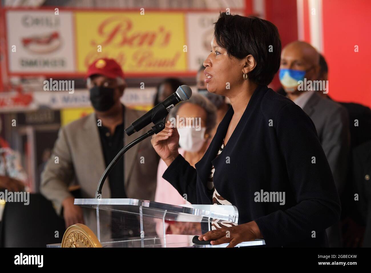 Washington, United States. 03rd Aug, 2021. DC Mayor, Muriel Bowser ...