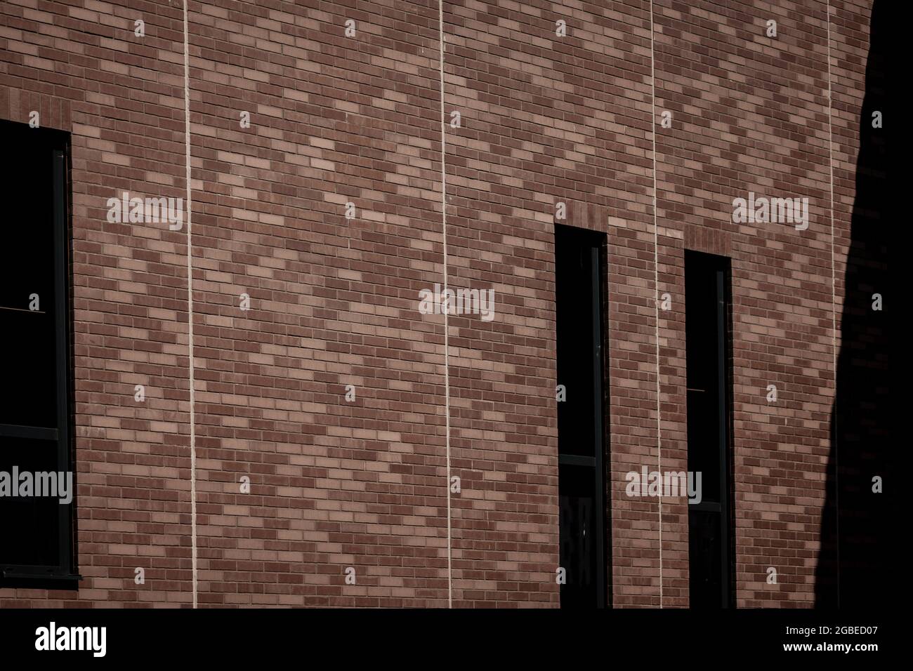 Brick building with windows. modern european architecture Stock Photo ...