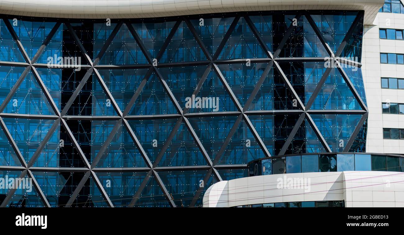 modern financial center. futuristic design of the hotel Stock Photo - Alamy