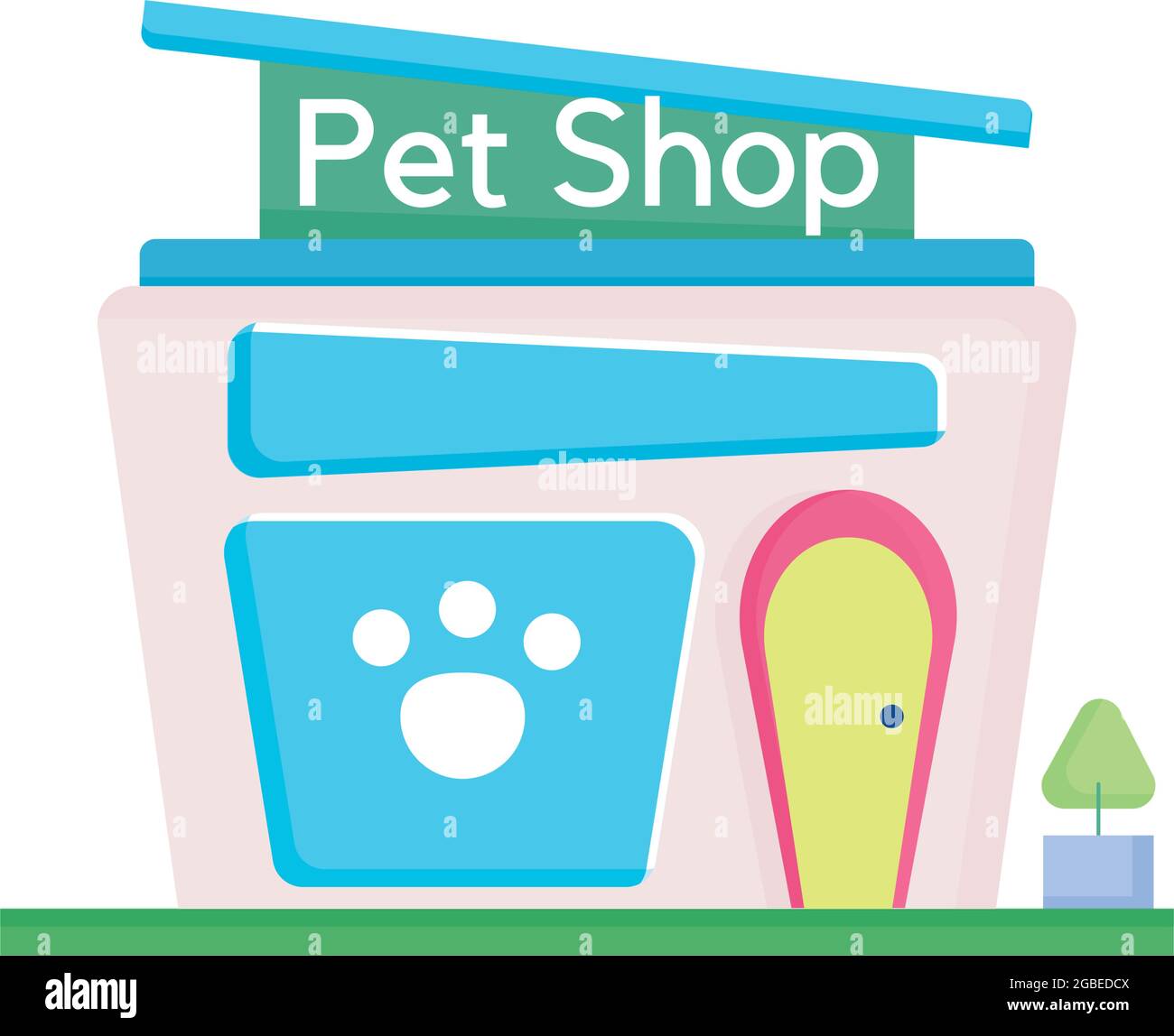 Isolated flat pet shop icon Stock Vector Image & Art - Alamy