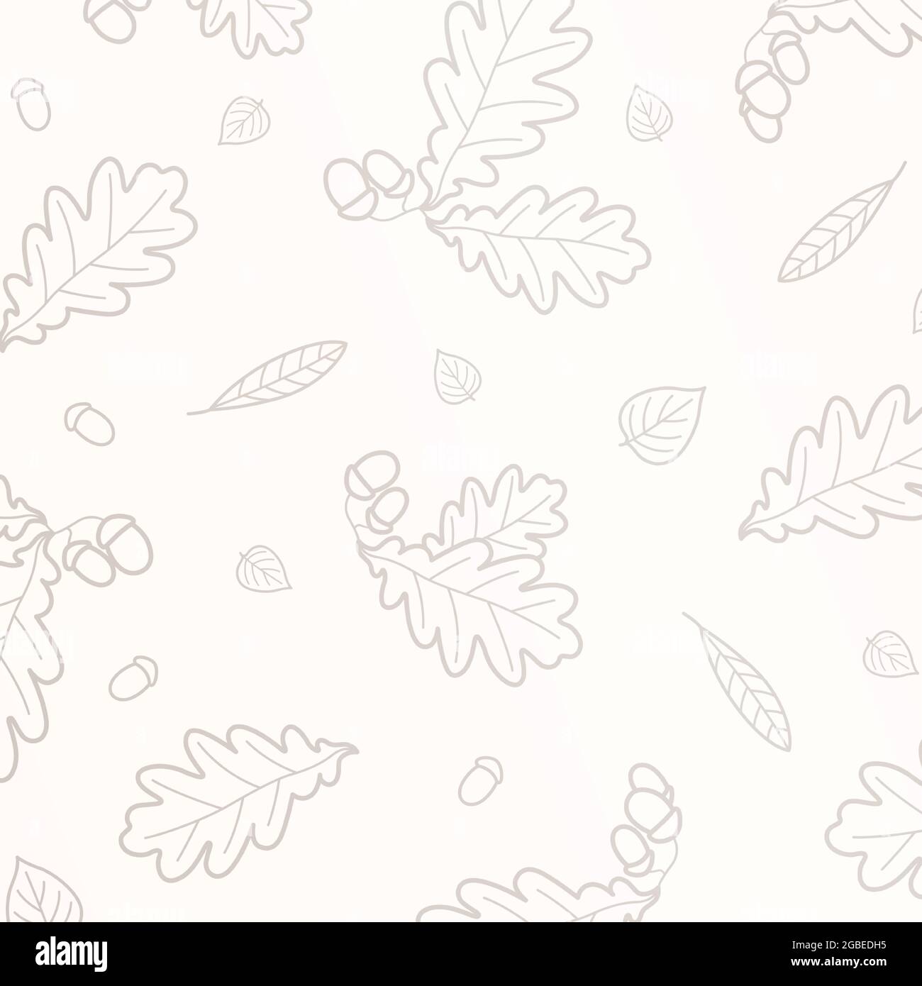 White background with many autumn foliage - Vector illustration Stock ...