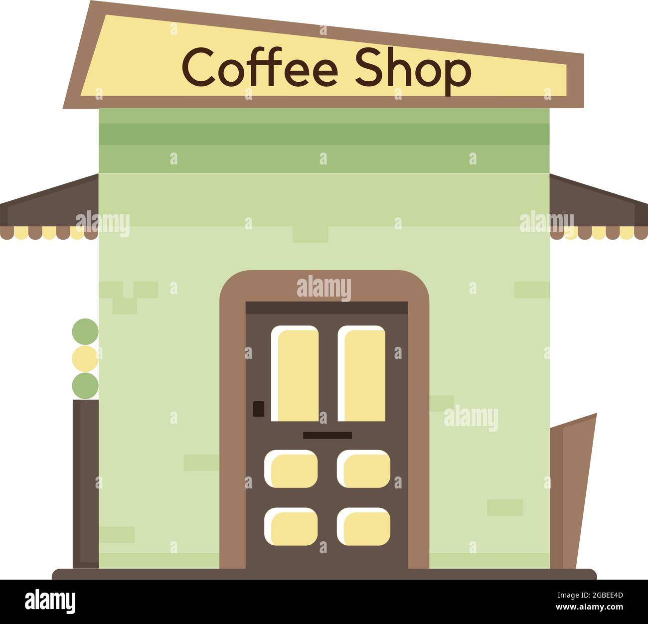 Isolated flat coffee shop icon Stock Vector Image & Art - Alamy