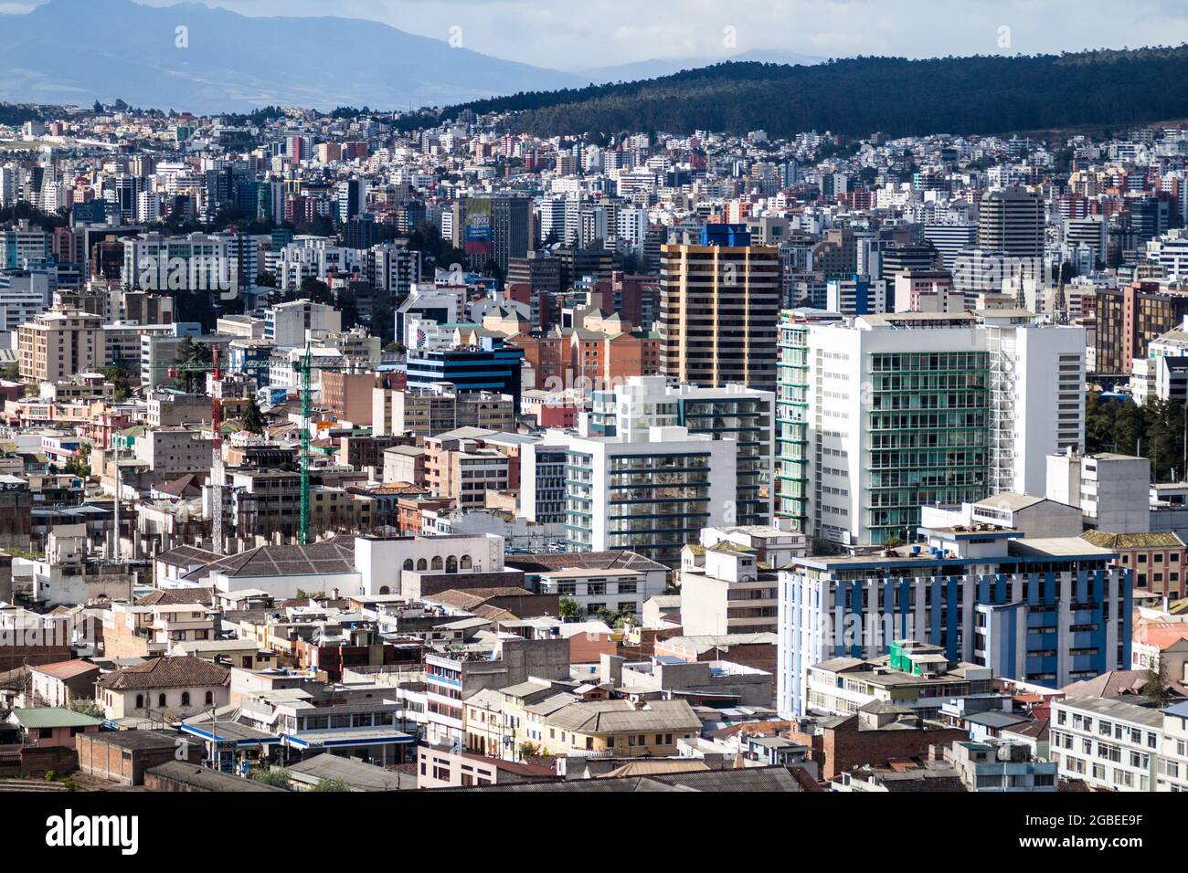 Aerial view of Quito, Ecuador Stock Photo - Alamy
