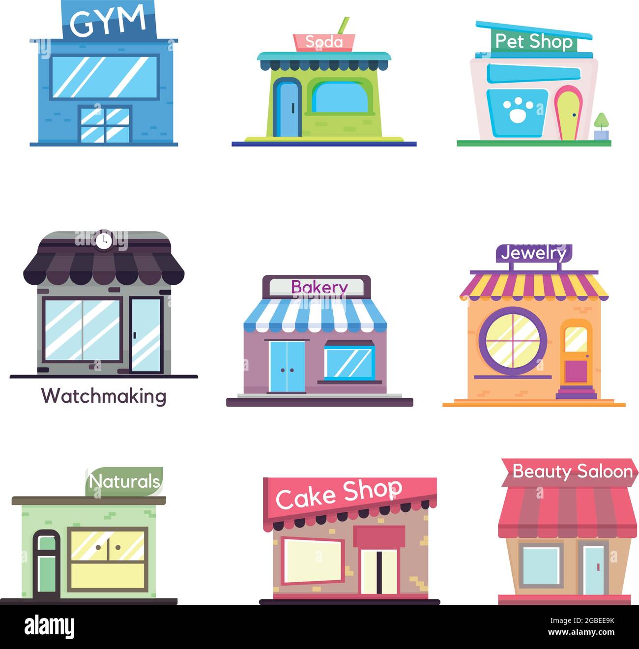Store exterior front view pet shop Cut Out Stock Images & Pictures - Alamy