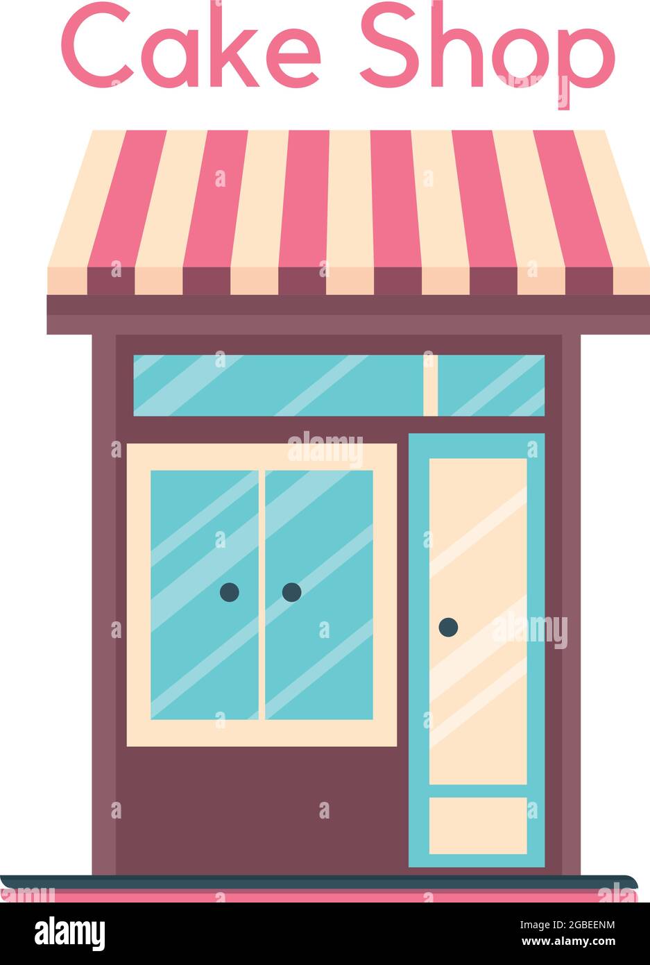 Isolated flat cake shop icon Stock Vector Image & Art - Alamy