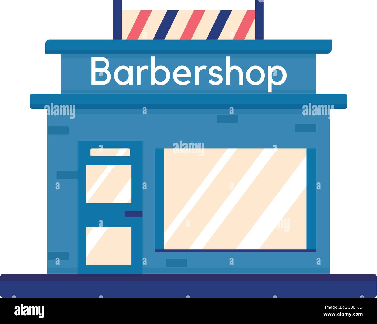Barbershop facade Stock Vector Images - Alamy