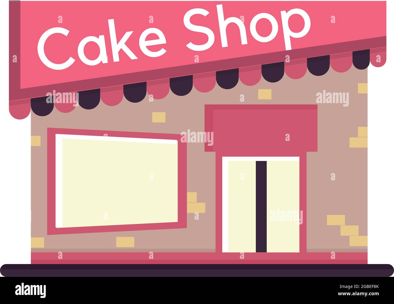 Storefront cake shop Cut Out Stock Images & Pictures - Alamy