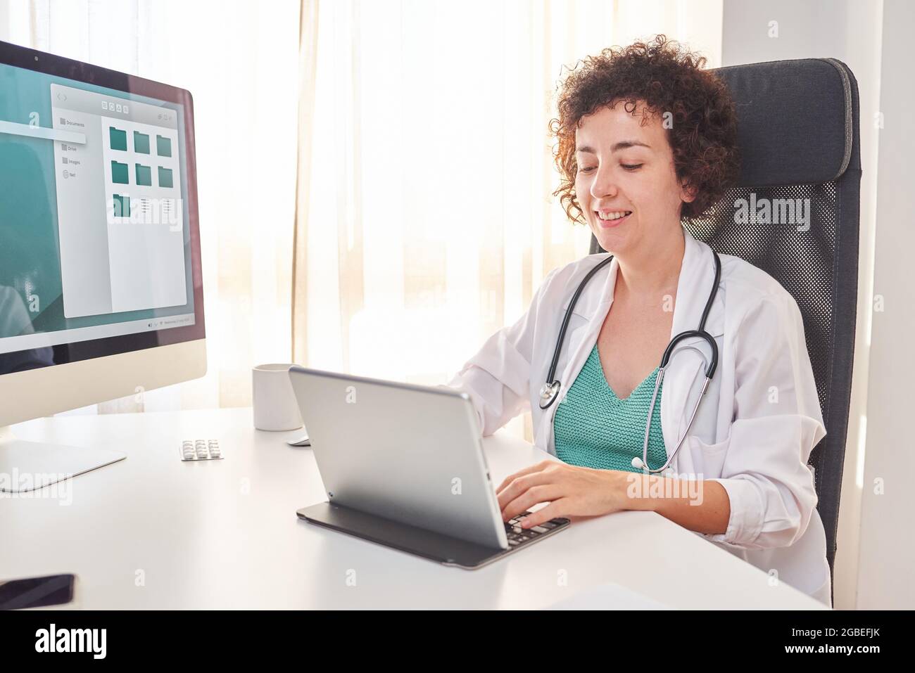Person typing on laptop digital hi-res stock photography and images - Alamy