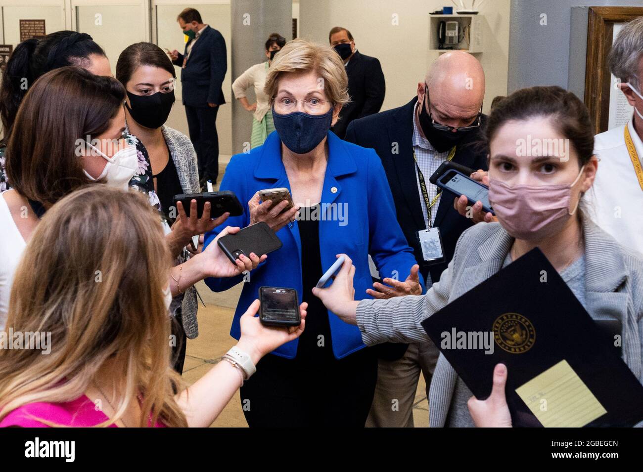 August 3, 2021 - Washington, DC, United States: U.S. Senator Elizabeth ...