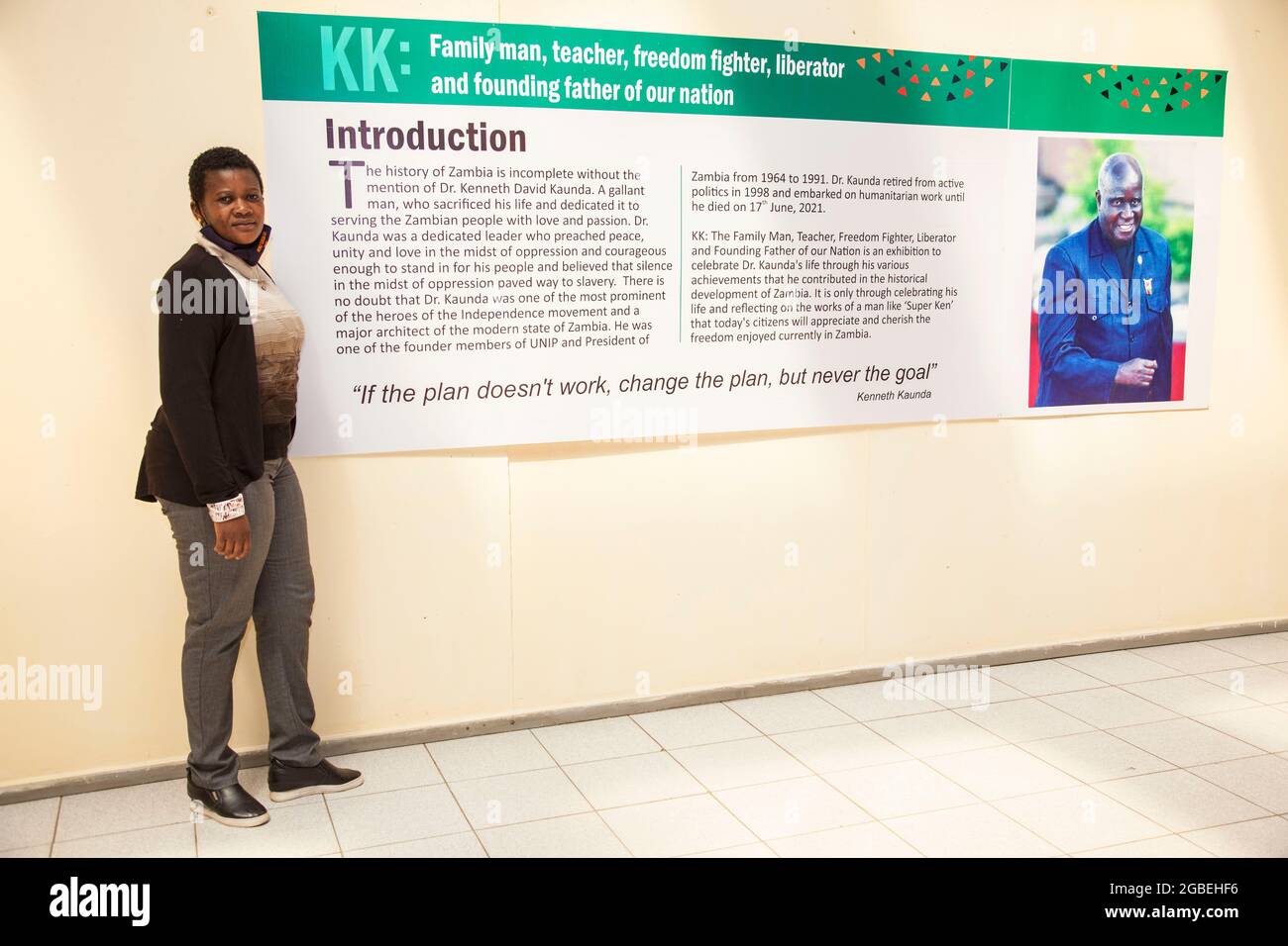 Lusaka, Zambia. 3rd Aug, 2021. Precious Chisanga, Keeper of Ethnography ...