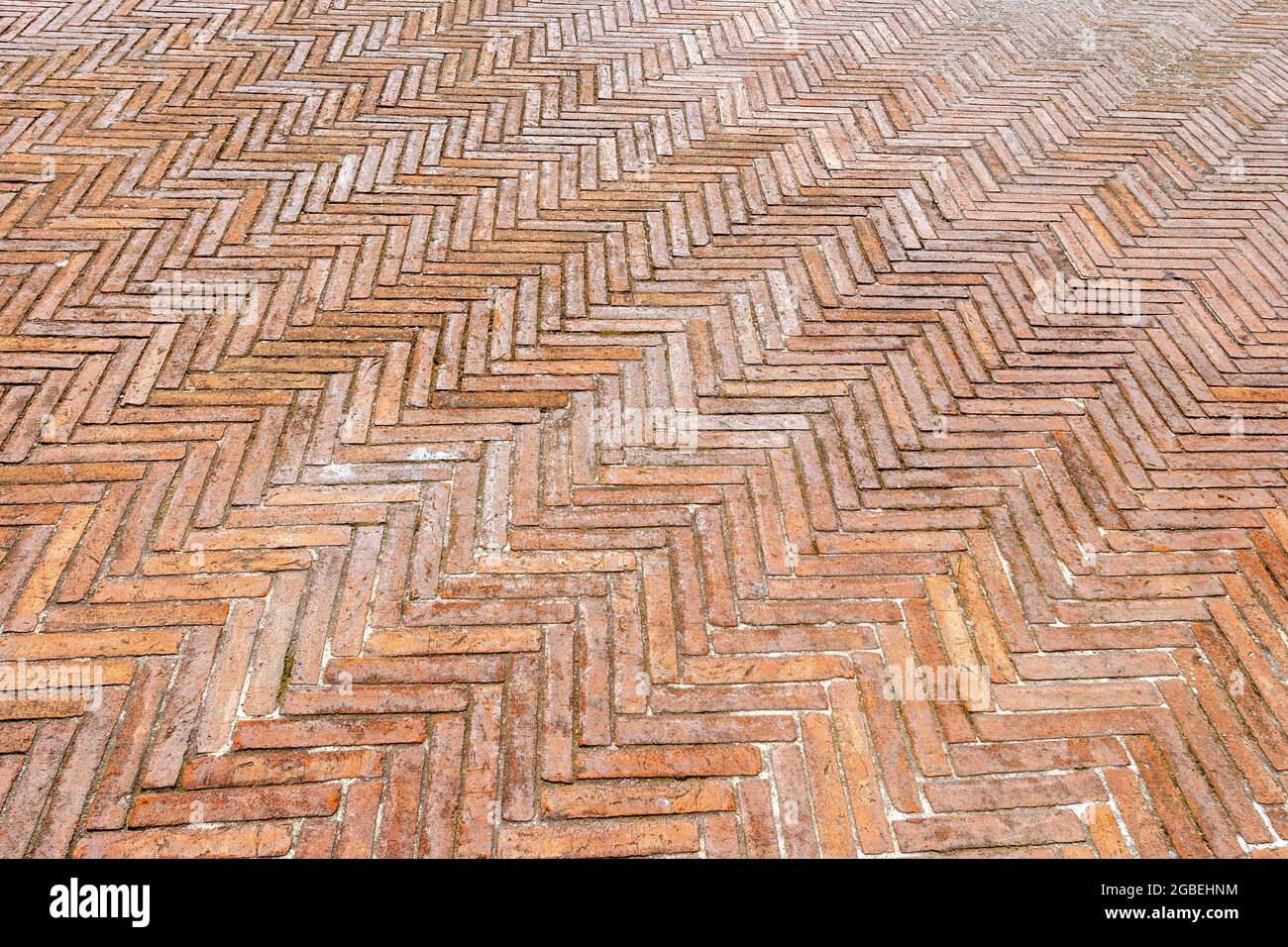Old brick pavement in Florence, Italy Stock Photo - Alamy